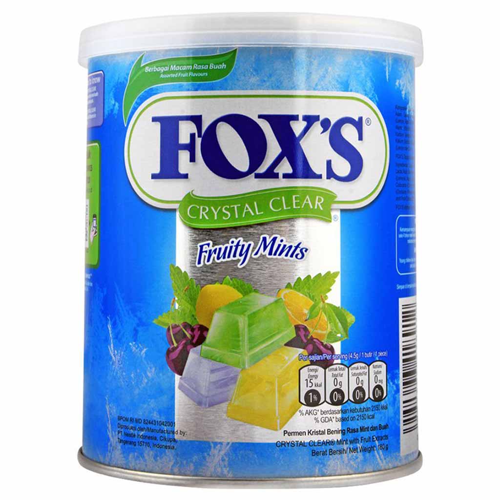 FOX'S Crystal Clear Fruits Mints Candy-180gram | Send Gifts to ...